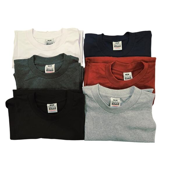 Pro Club | Shirts | 6 Pro Club Heavy Weight Mens Long Sleeve T Shirts ...